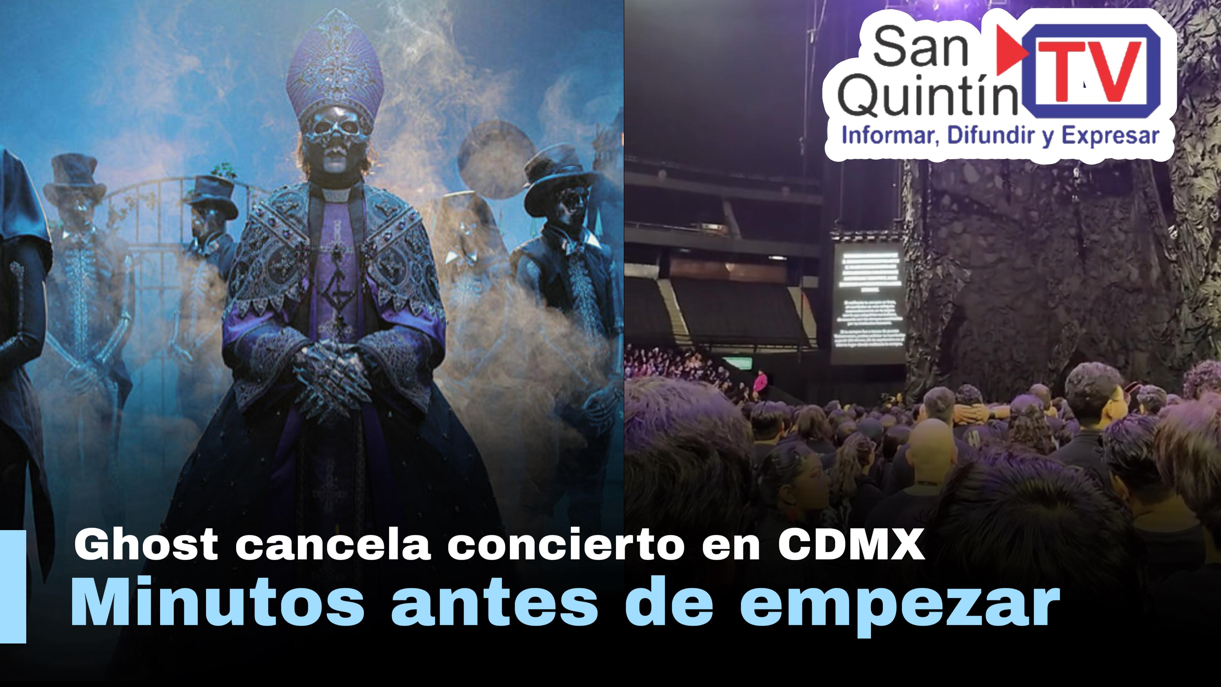 Cancelan concierto de Ghost en CDMX por intoxicación del vocalista ...